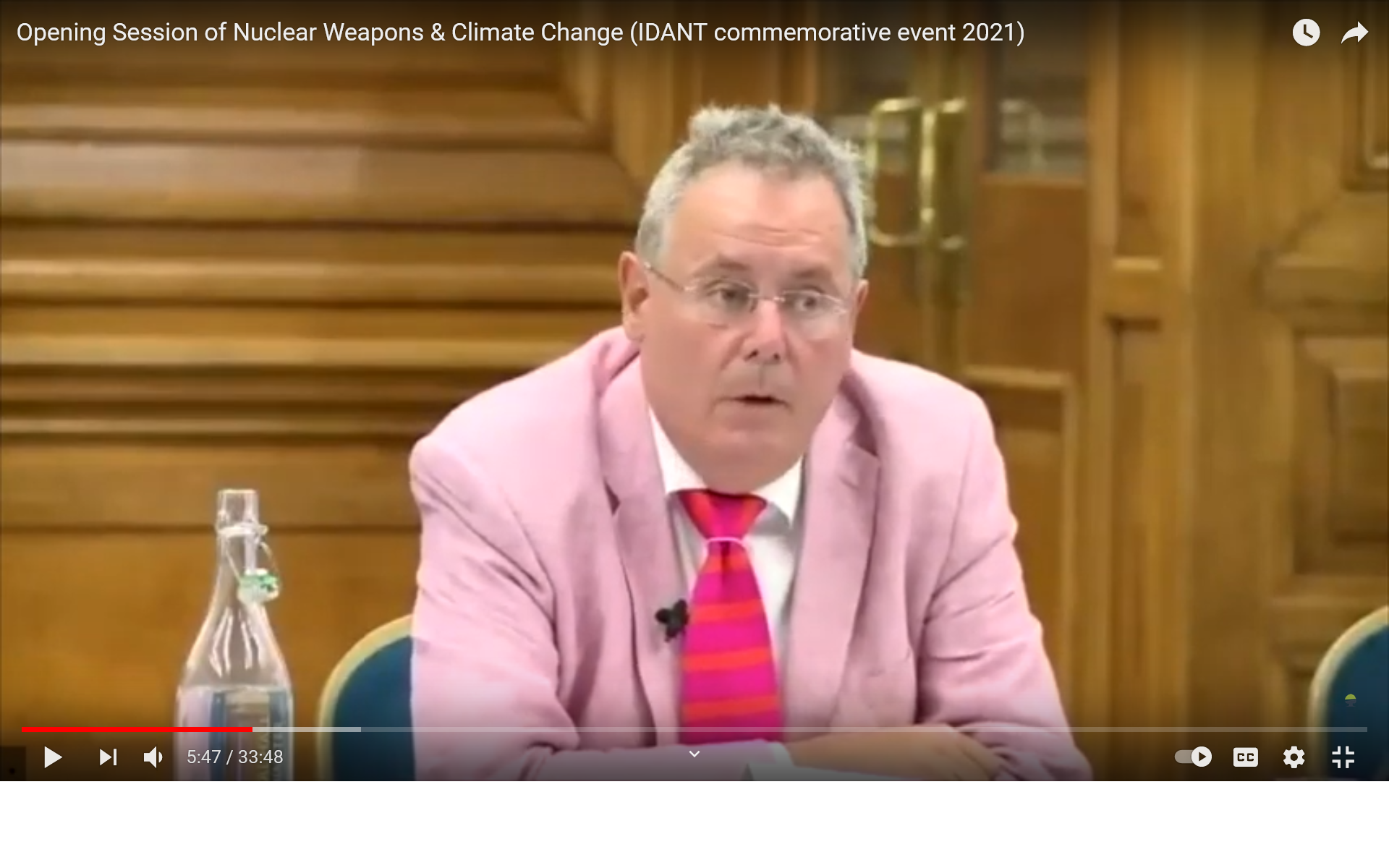 Nuclear weapons and climate change, 9 September 2021, London ...